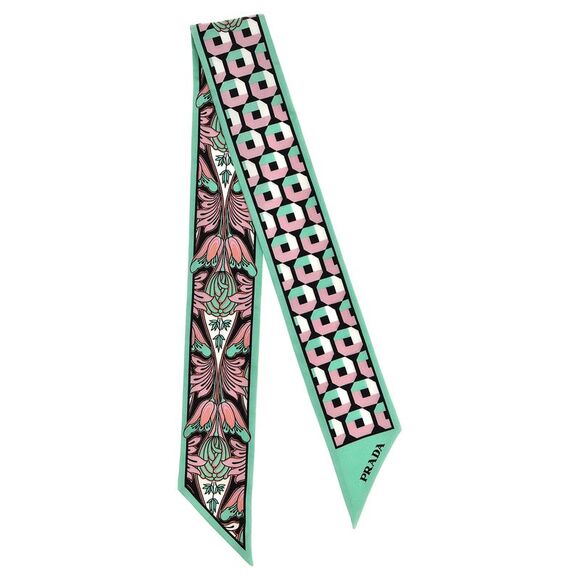 Prada | Accessories | Prada Women Silk Scarf | Poshmark